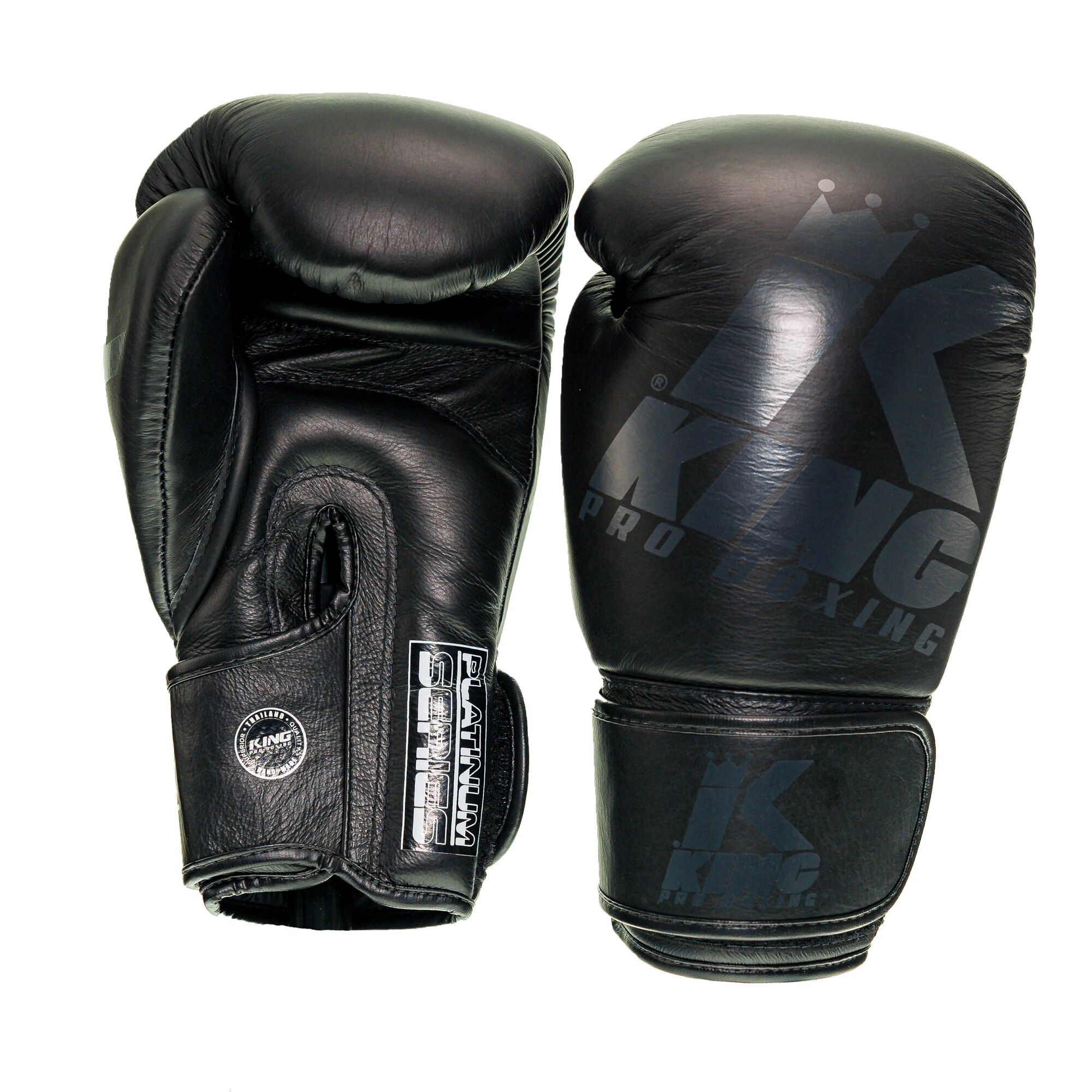 King Pro Boxing Bokshandschoenen Platinum 1 - Zwart - Vechtsportonline.nl