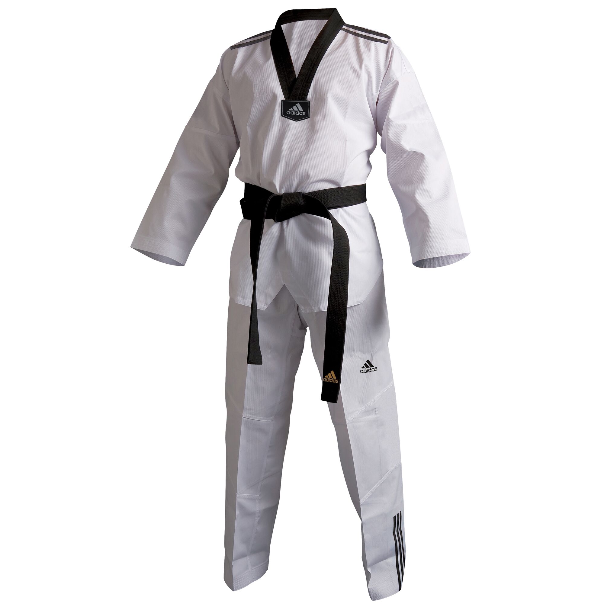 adidas Dobok ADI-Club 3/// Zwart/Wit - Vechtsportonline.nl