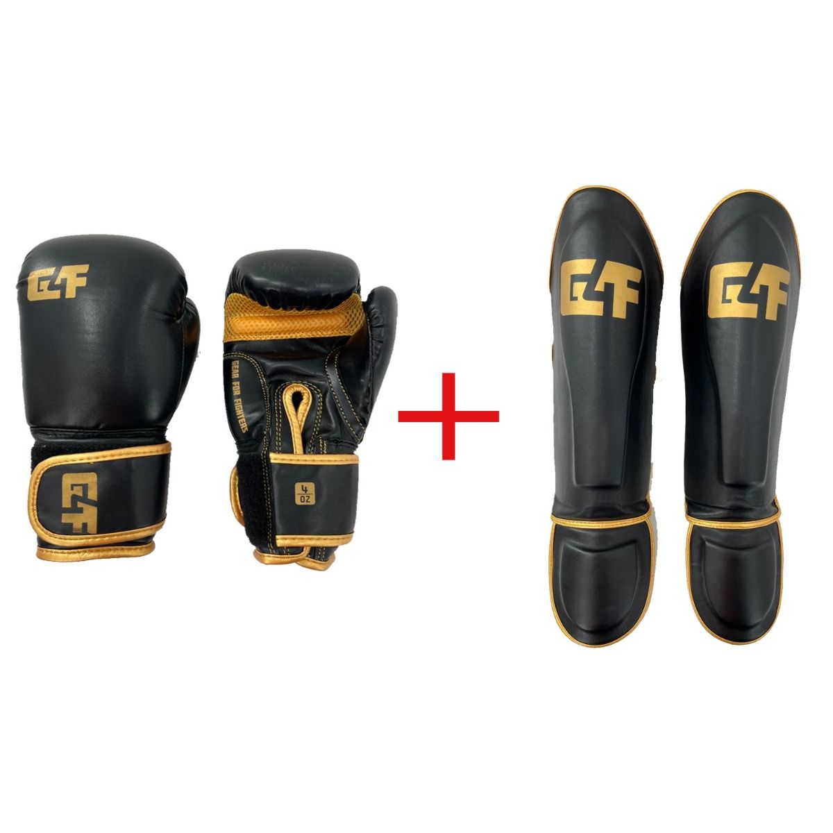 G4F (KIDS) Kickboks Set Talent - Zwart/Goud - Vechtsportonline.nl