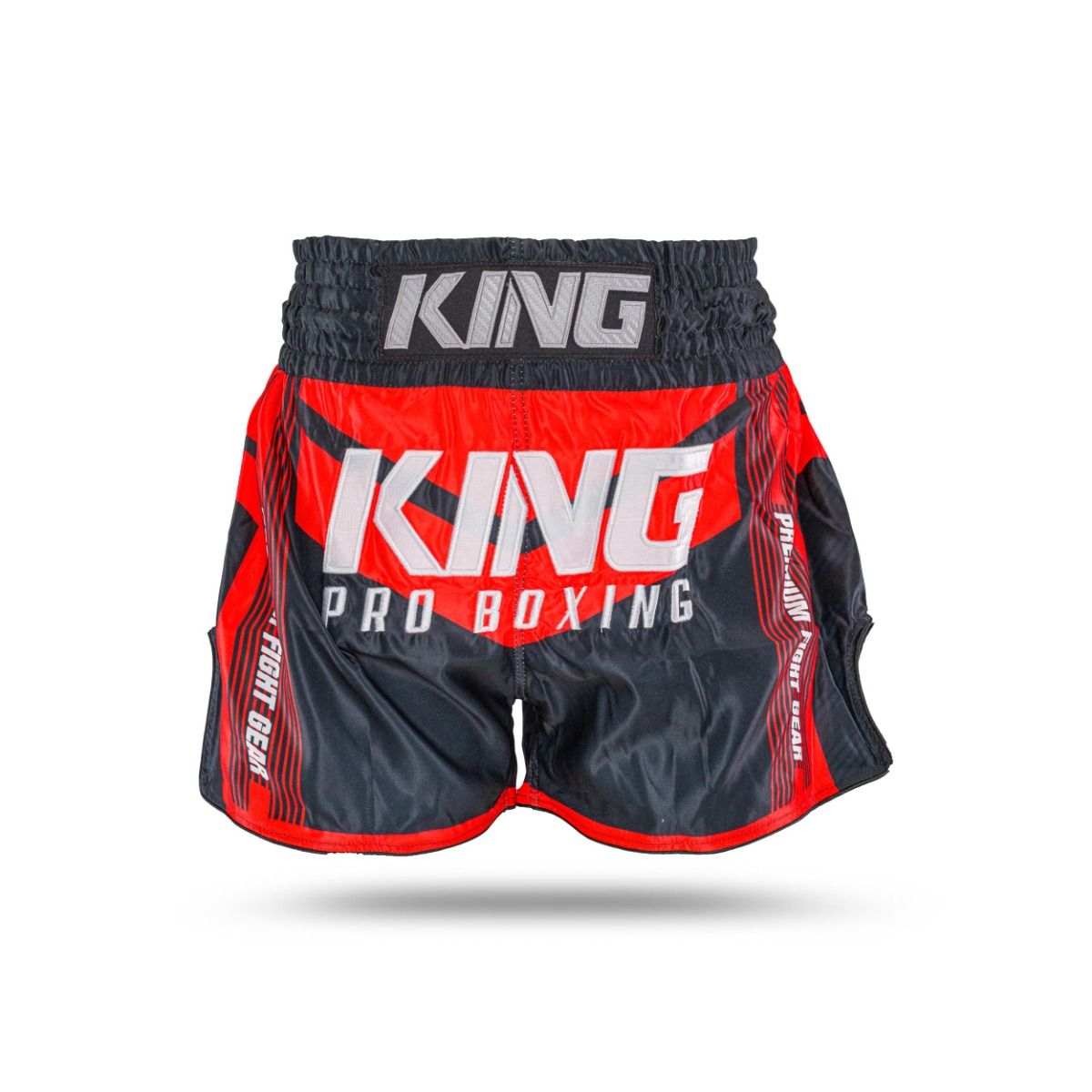 King Pro Boxing Boksbroekje Endurance 6 Zwart Rood - Vechtsportonline.nl