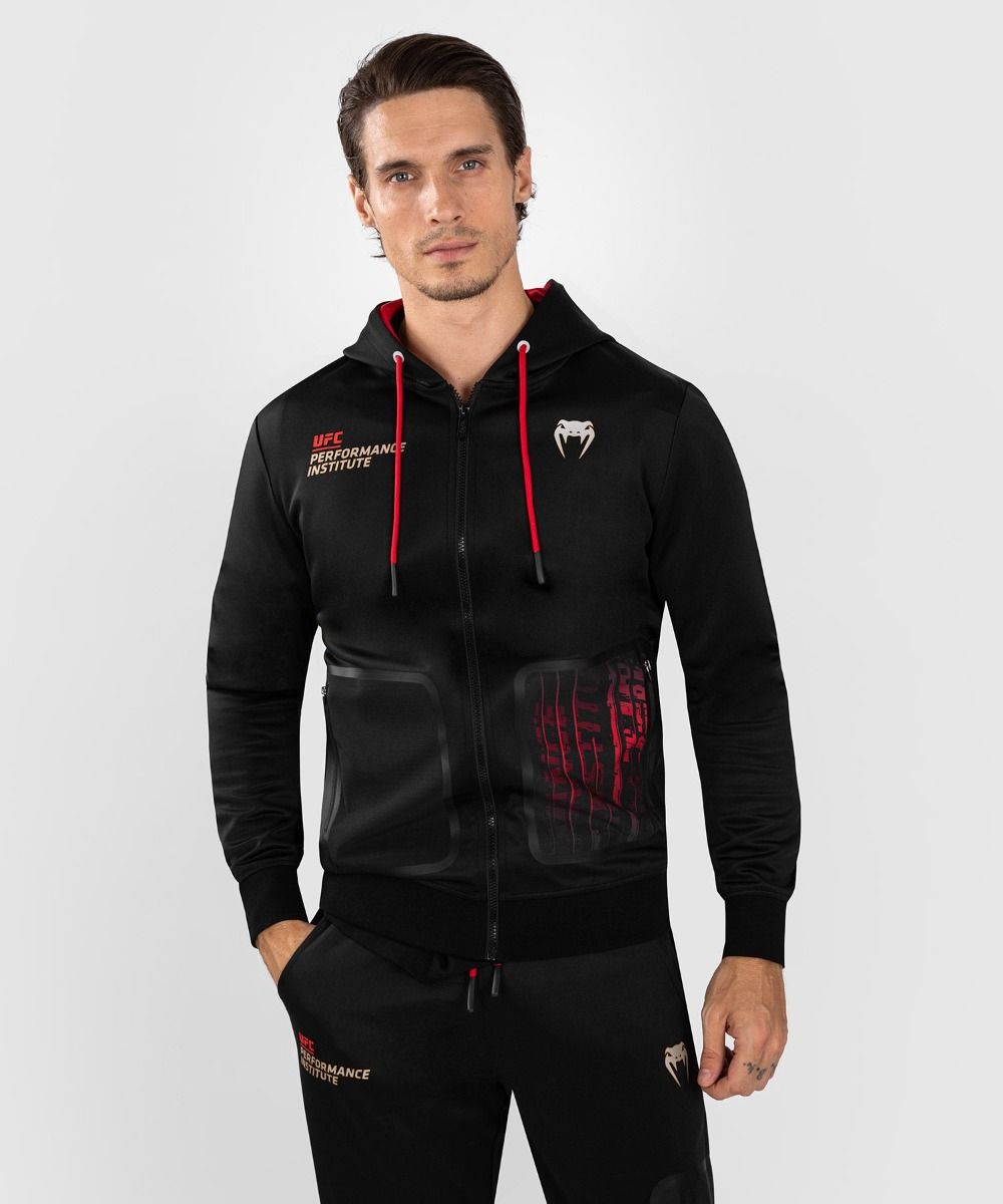 UFC Venum Performance Institute 2.0 Heren Zip Hoodie - Zwart/Rood ...